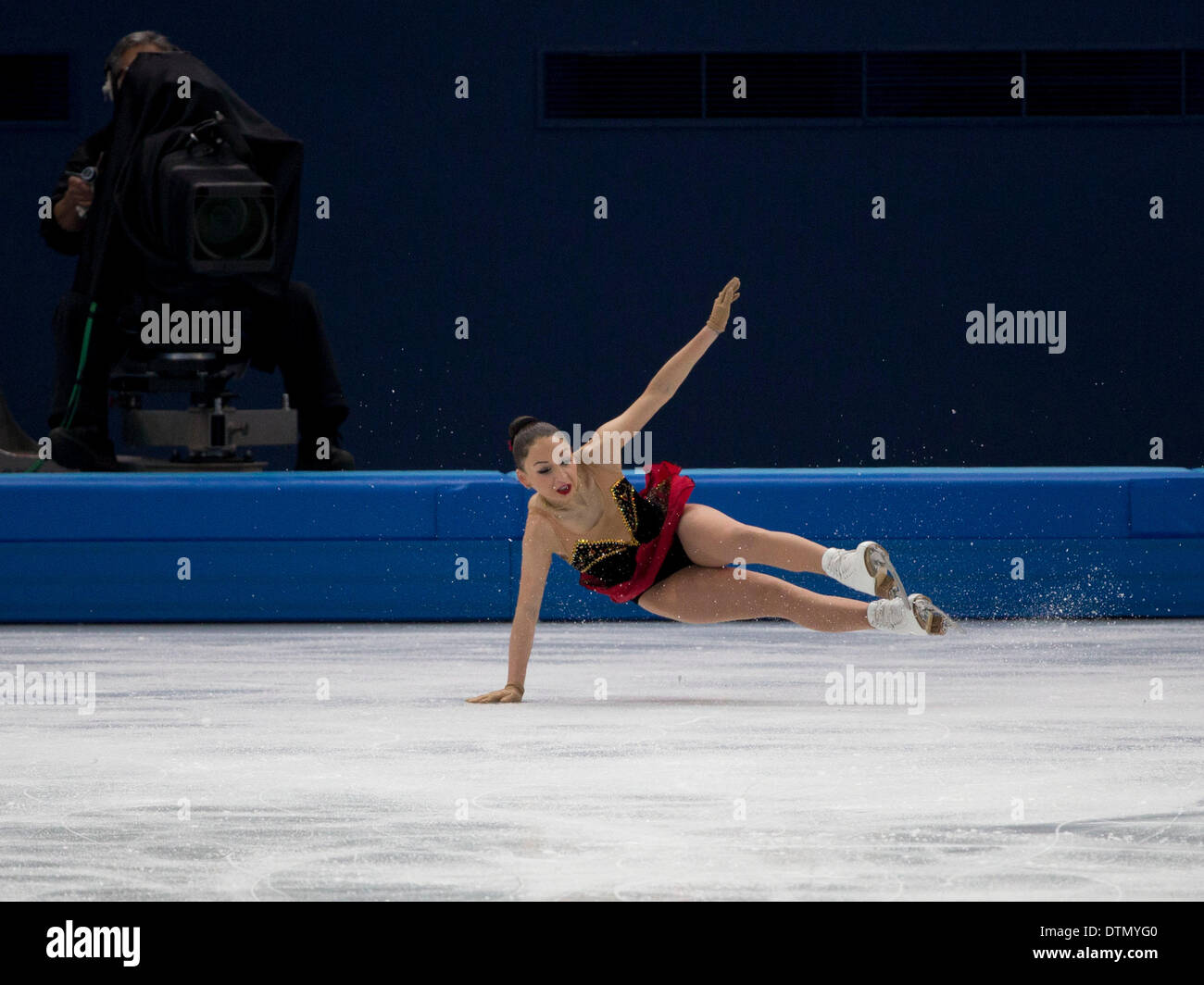 Sochi, Russia. 20th Feb, 2014. Elene Gedevanishviki of Georgia perform ...