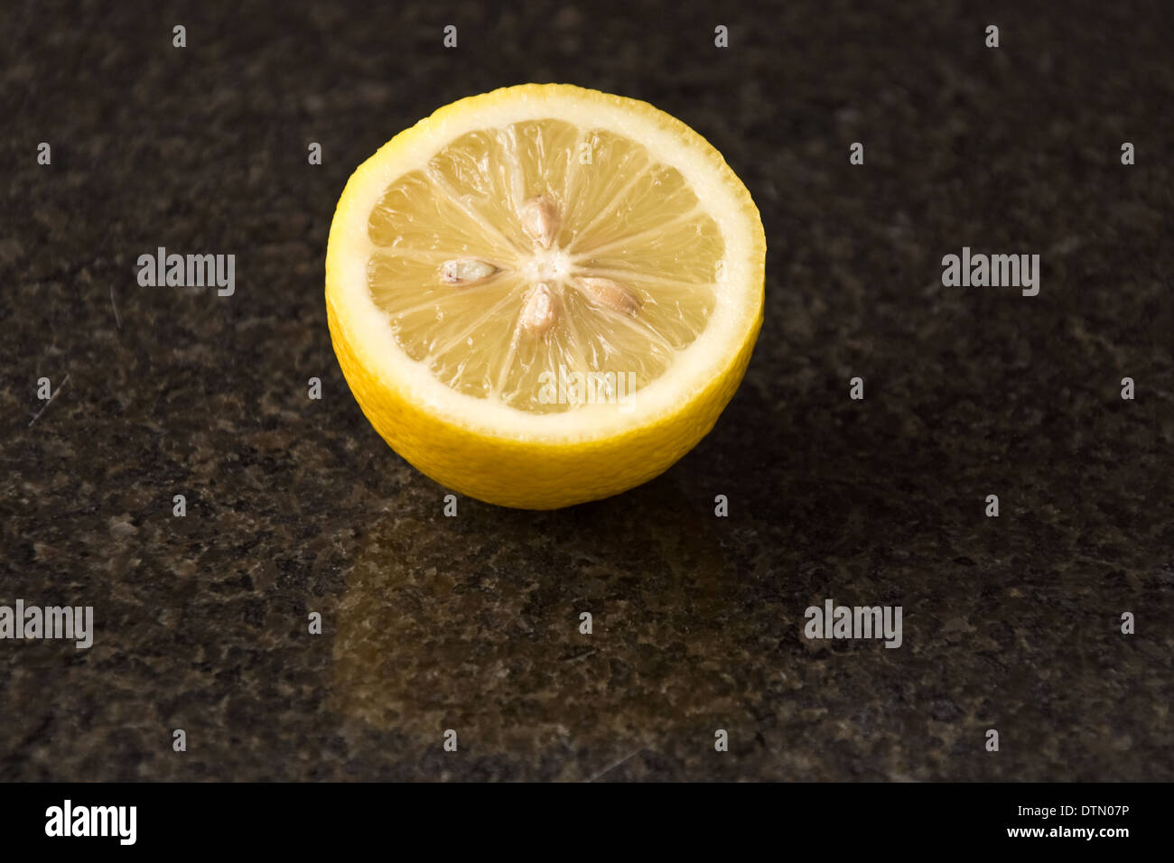 Lemon sliced open Stock Photo - Alamy