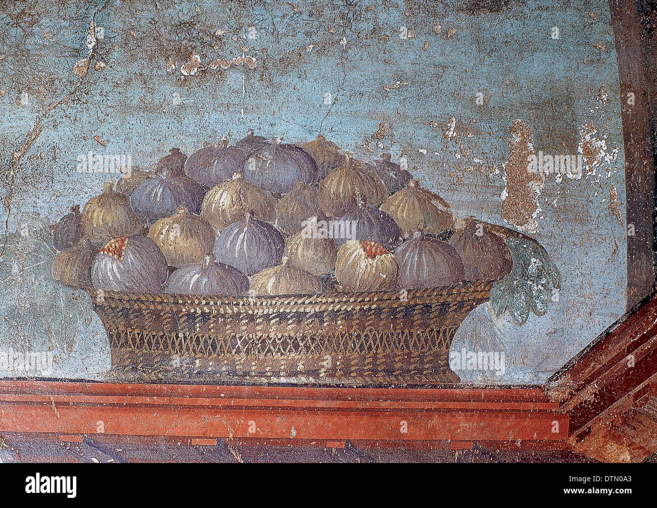 Roman art. Fresco. Basket of figs. 1st century AD. Oplontis. Campania ...