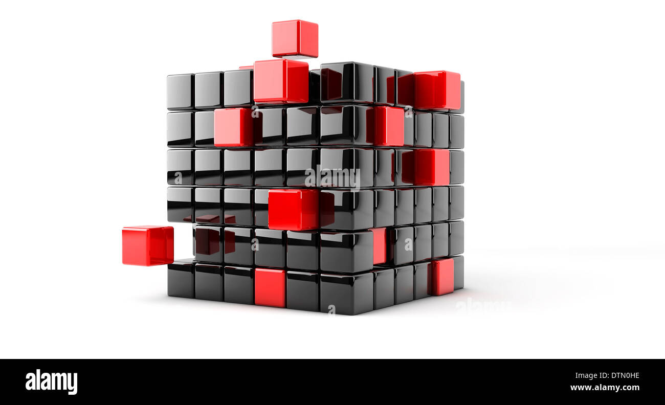 Black small box cube Cut Out Stock Images & Pictures - Alamy