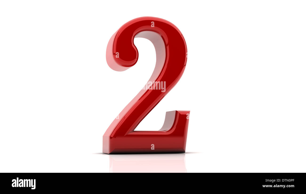 Number 2 in red hi-res stock photography and images - Alamy
