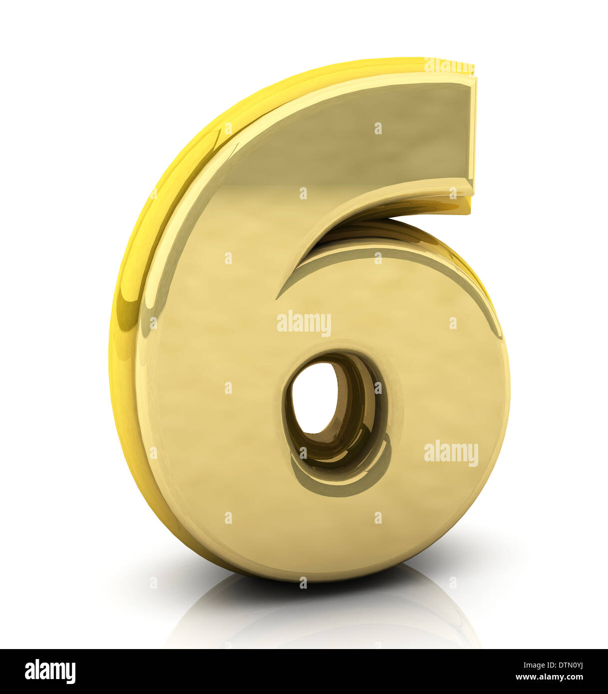 Gold number six hi-res stock photography and images - Alamy