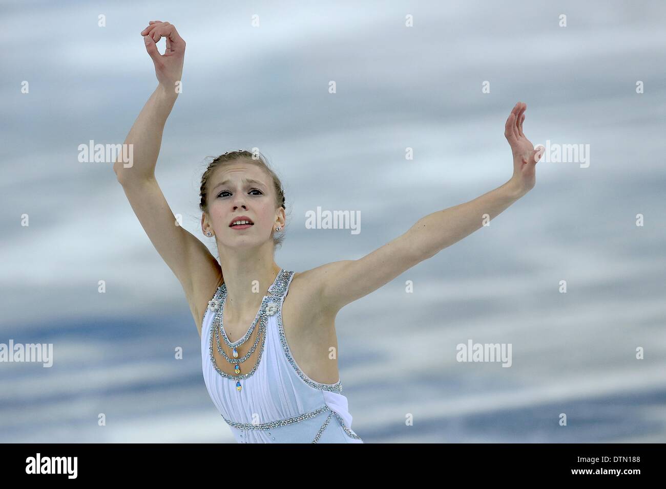 Sochi, Russia. 20th Feb 2014. Polina Edmunds of USA performs in the ...