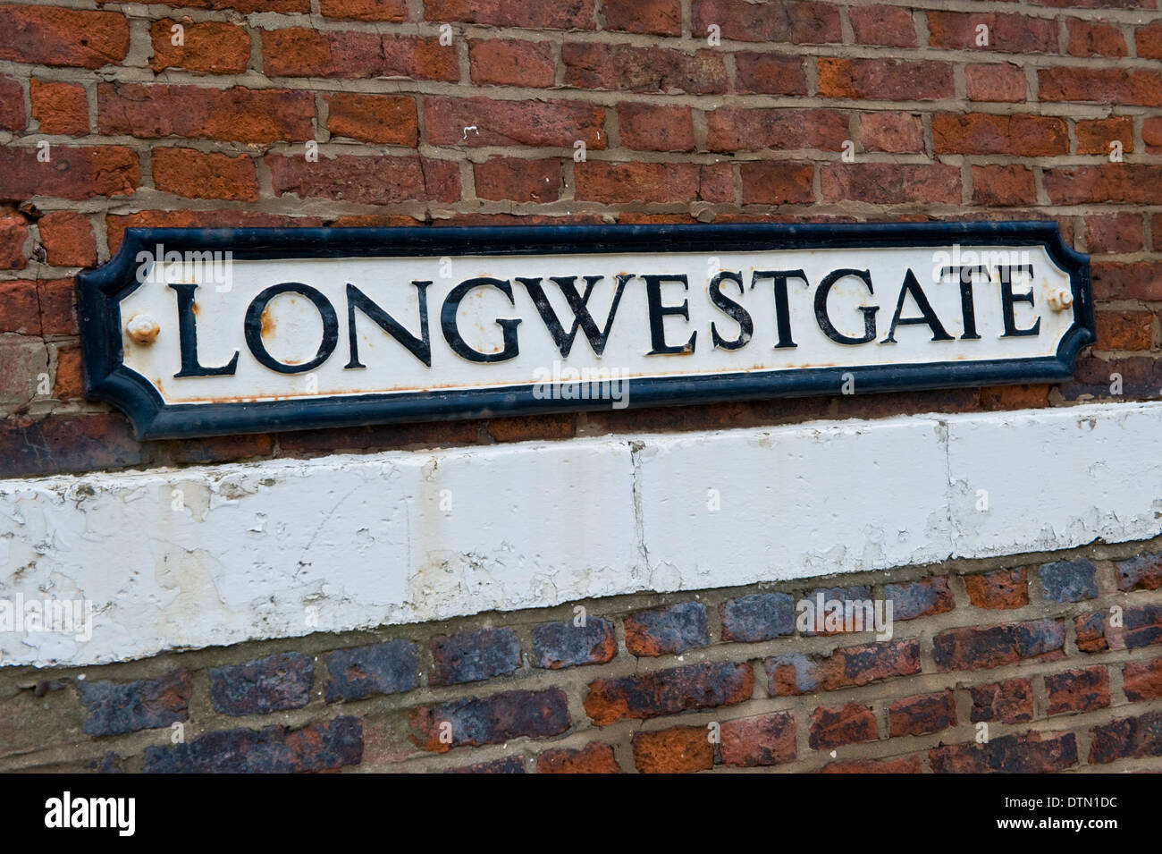 Longwestgate street sign in Scarborough North Yorkshire England UK ...