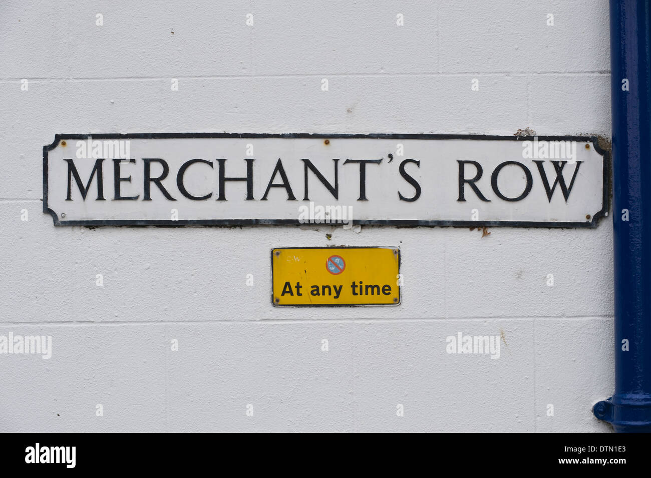 Merchant's Row street sign in Scarborough North Yorkshire England UK ...