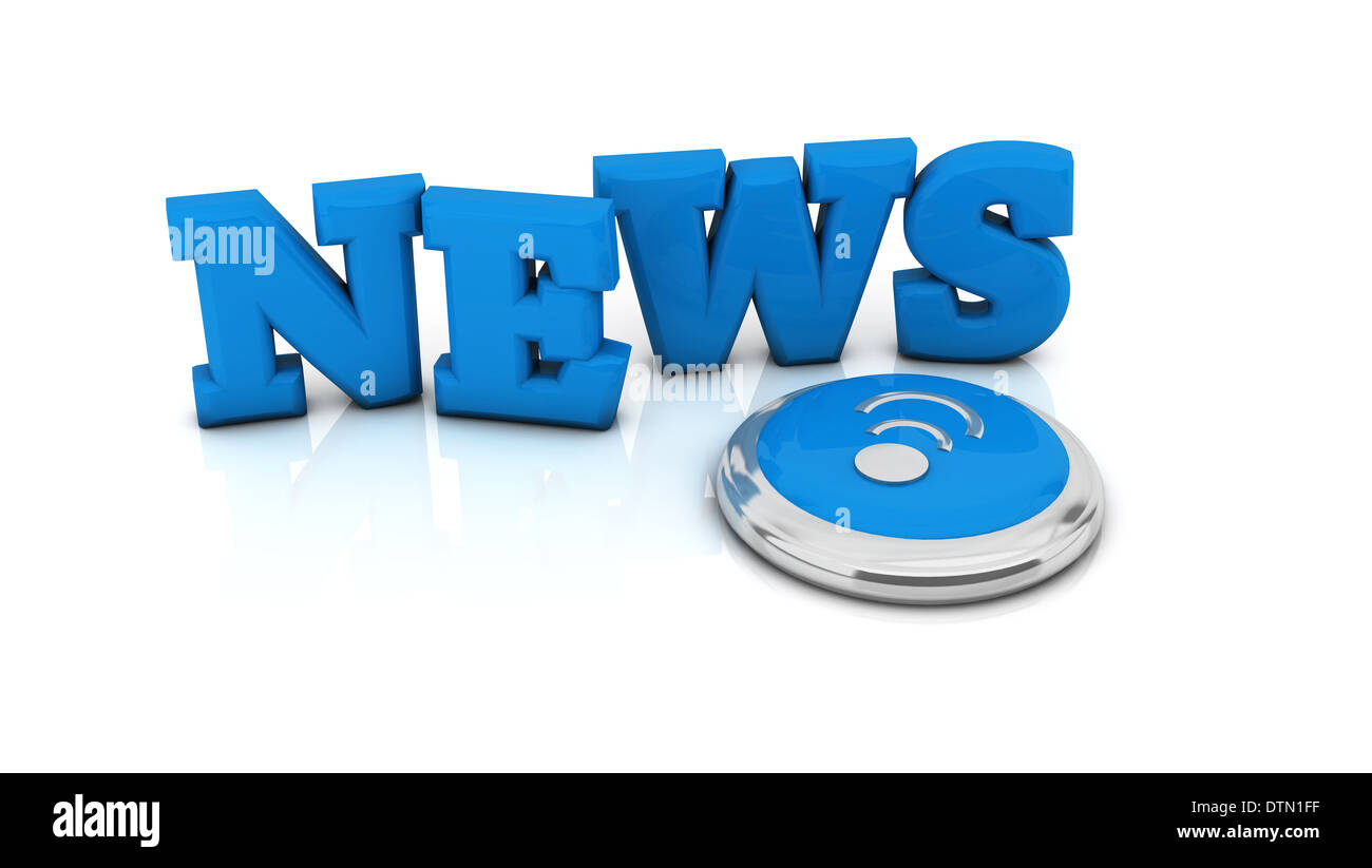 News text in blue Cut Out Stock Images & Pictures - Alamy