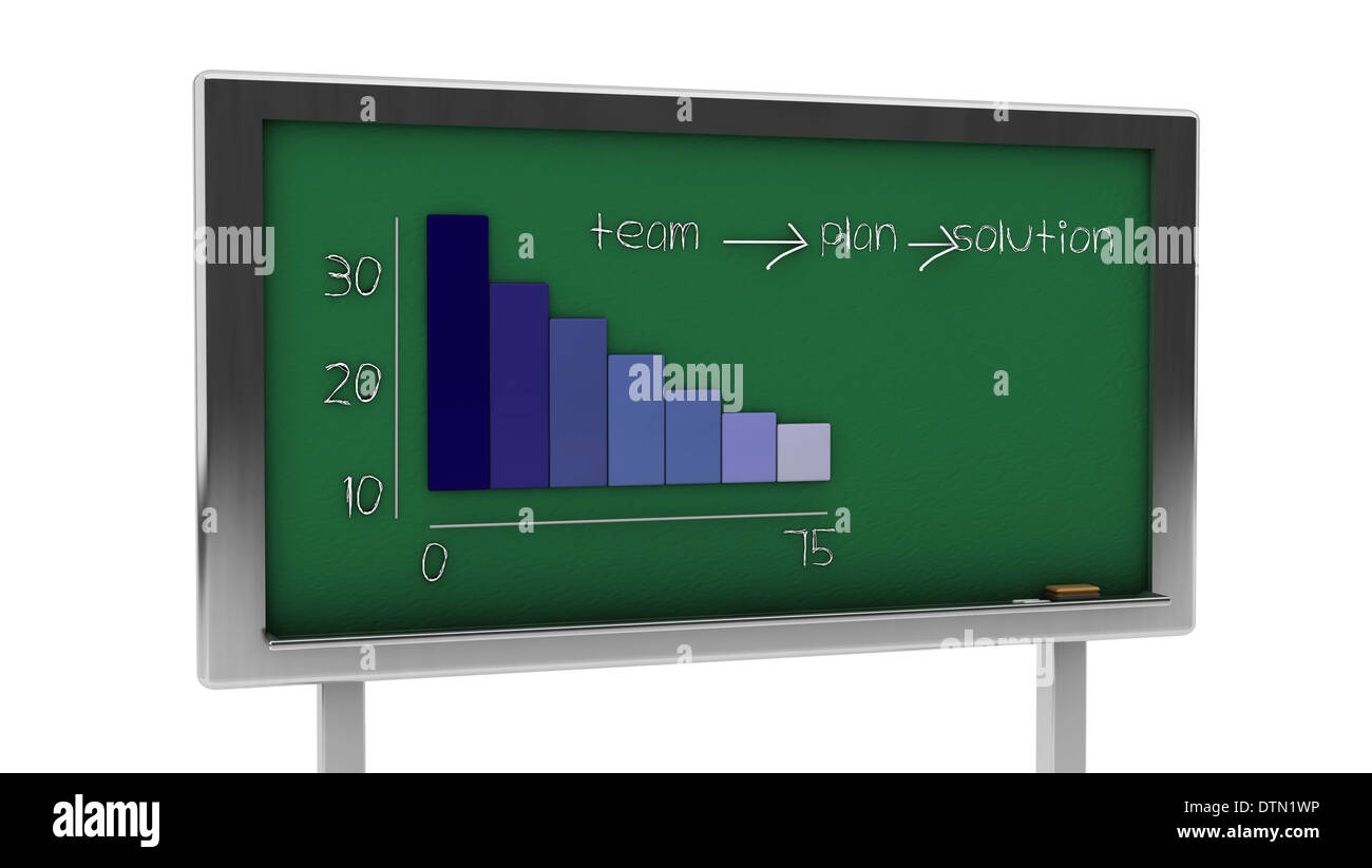 3d graphic slate on white background Stock Photo - Alamy