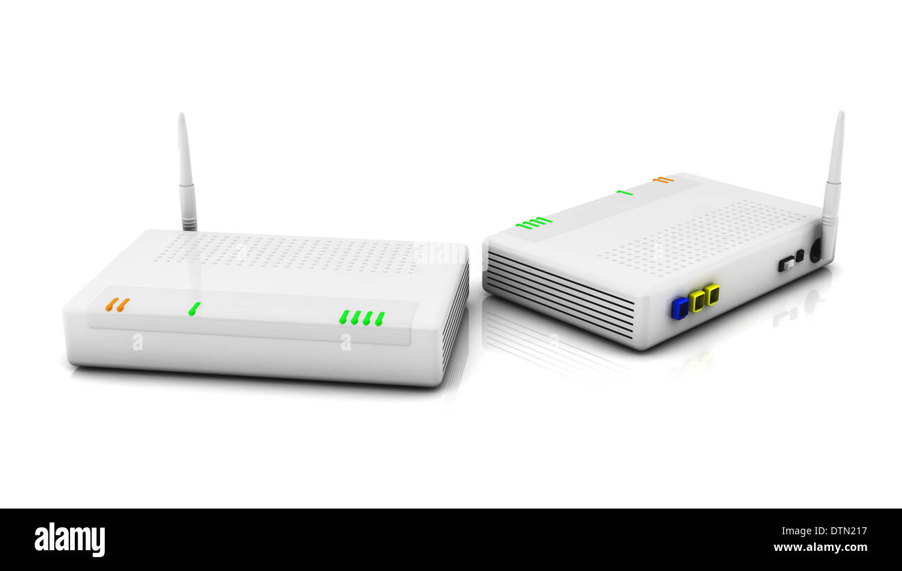 Internet routers Cut Out Stock Images & Pictures - Alamy