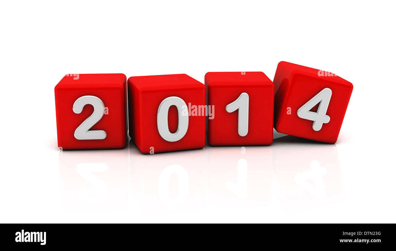 New years christmas present in Cut Out Stock Images & Pictures - Alamy