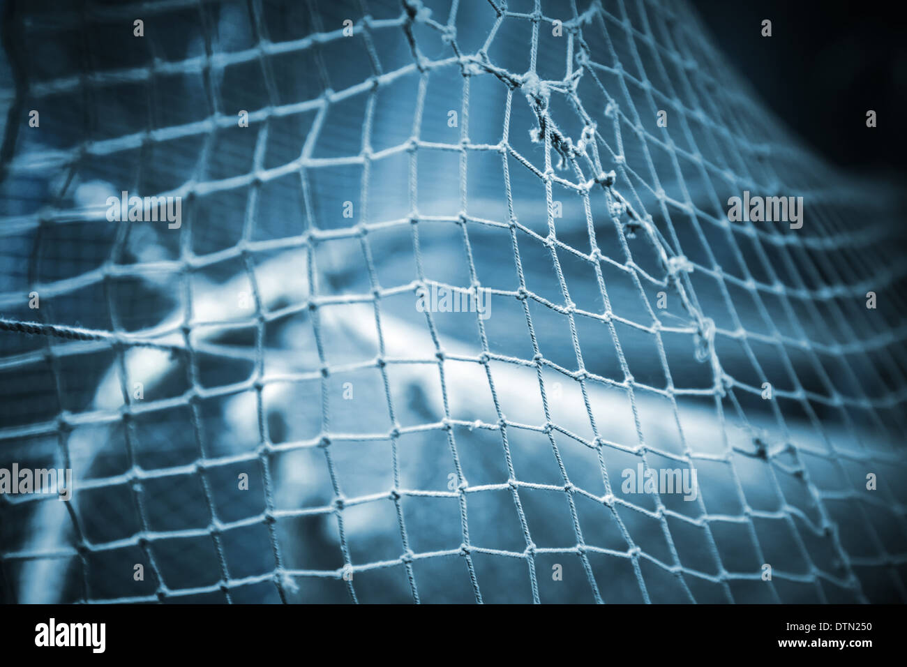 Old fishing net background. Photo with shallow depth of field Stock ...