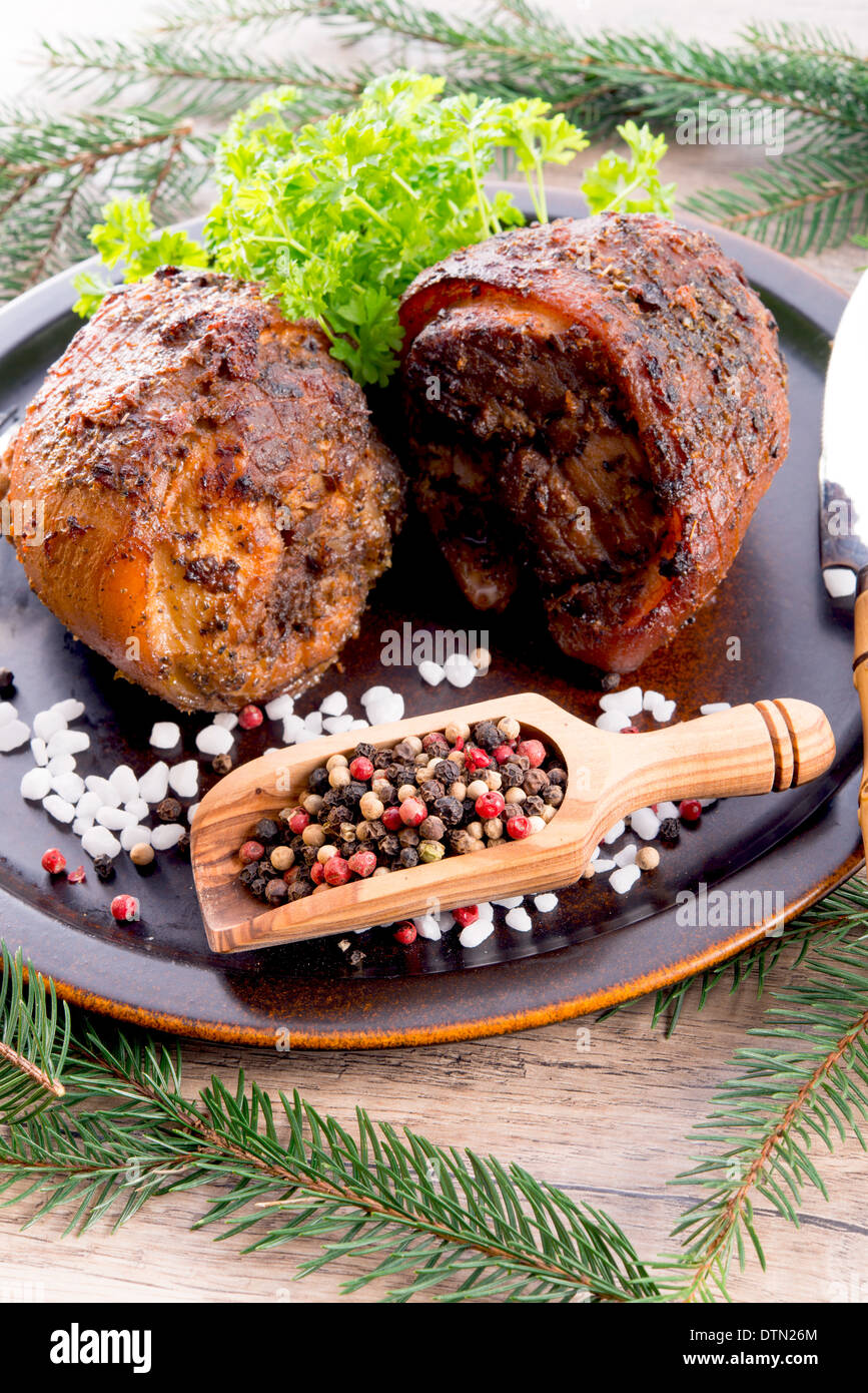 pickled ham hock Stock Photo - Alamy