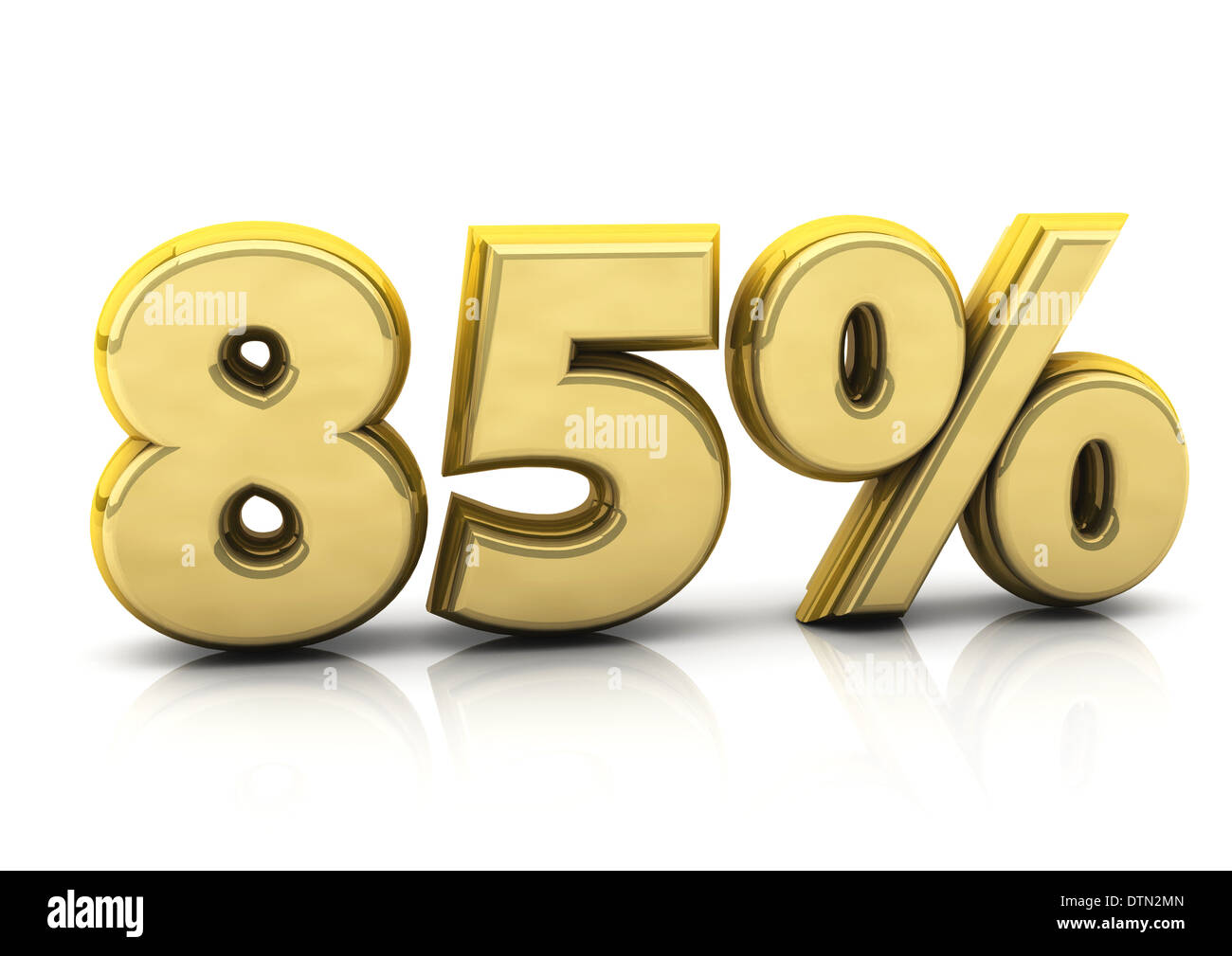 3d gold eighty percent on hi-res stock photography and images - Alamy