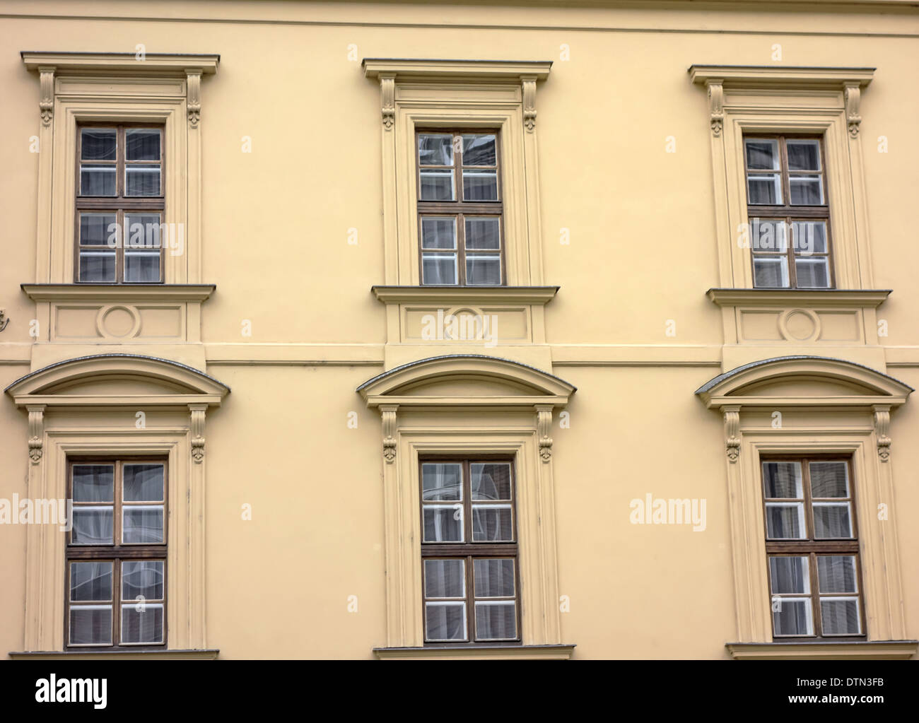 Background of old building's windows Stock Photo - Alamy