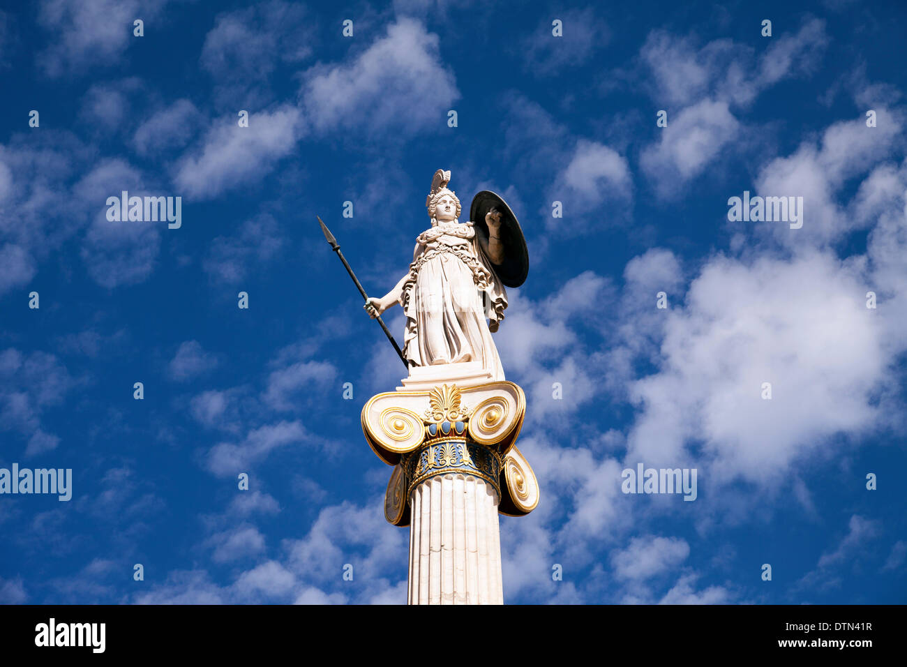 Statue of Greek godess Athena in Athens Stock Photo - Alamy