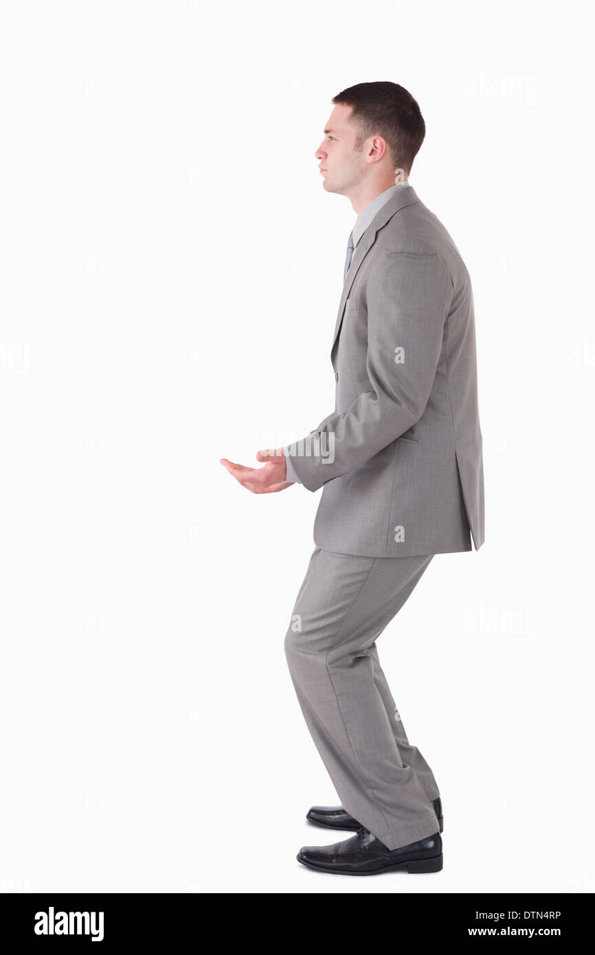 Person holding something heavy hi-res stock photography and images - Alamy