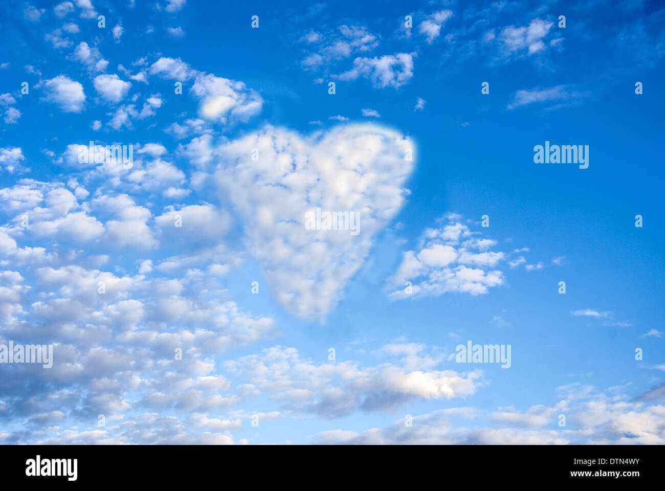 Heart from Clouds Stock Photo - Alamy