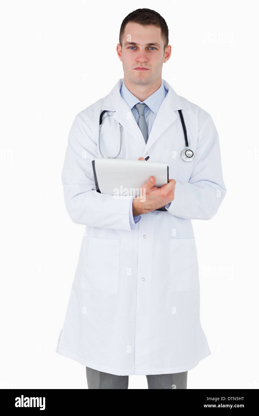 Serious looking doctor Stock Photo - Alamy