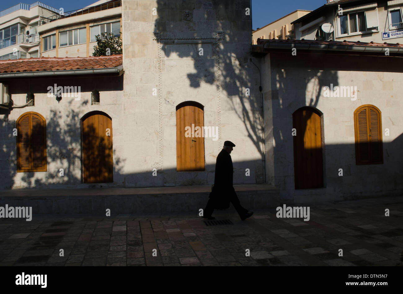 Inside the courtyard of the Ulu Cami or Great Mosque of Antakya Stock ...