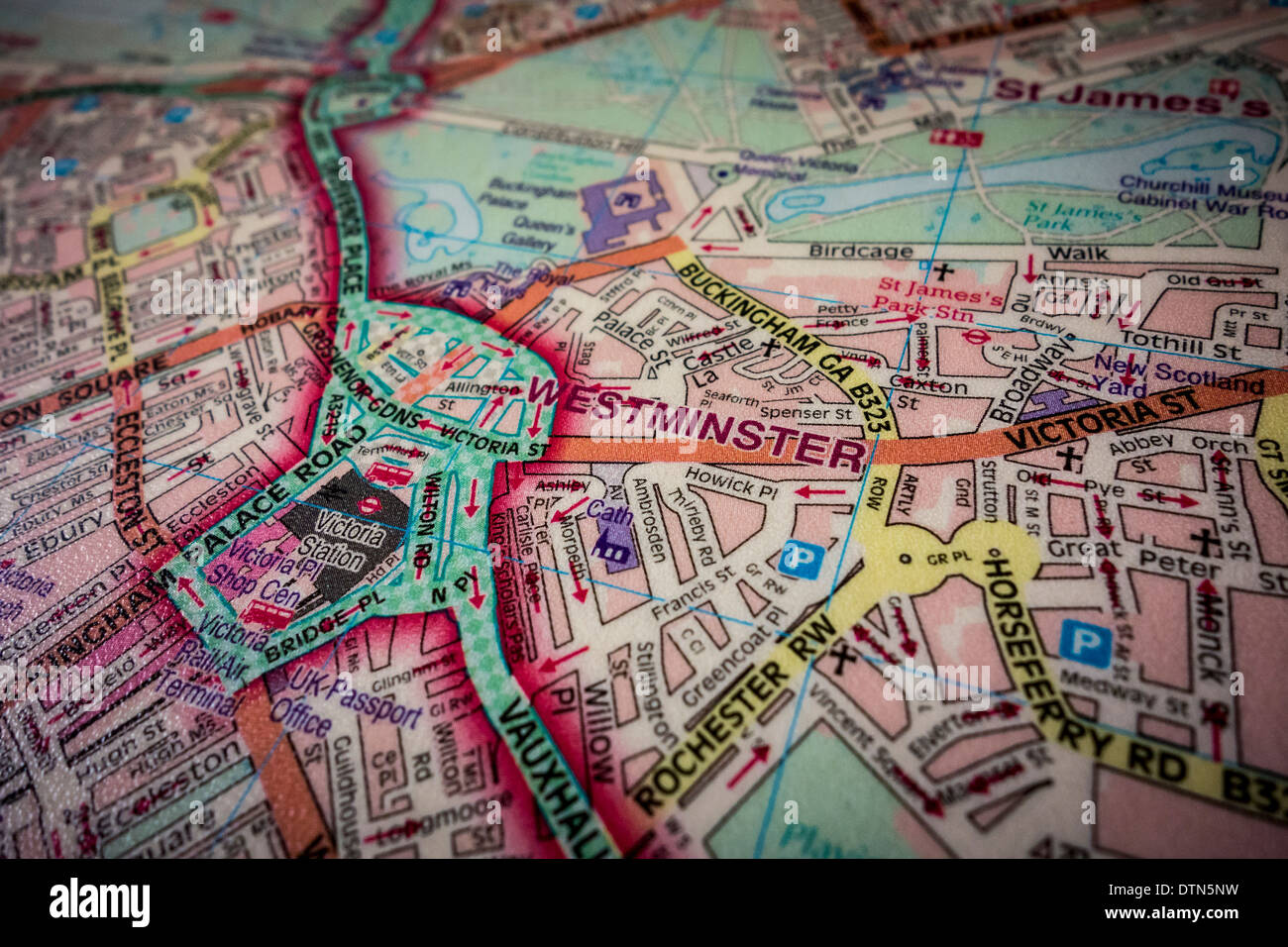 Map of London Stock Photo - Alamy