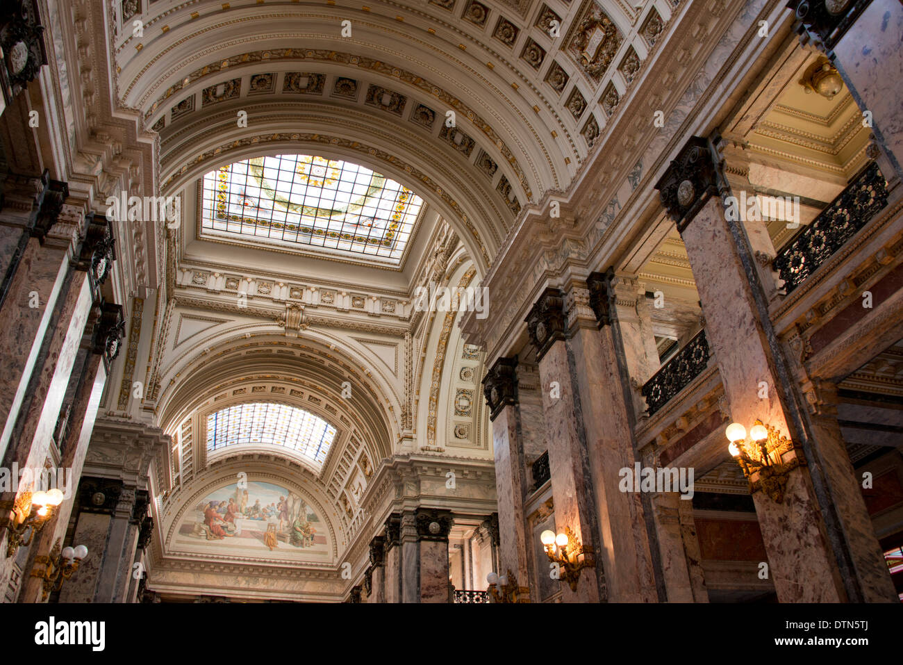 Uruguay, Montevideo. Legislative Palace, headquarters of the Uruguayan ...