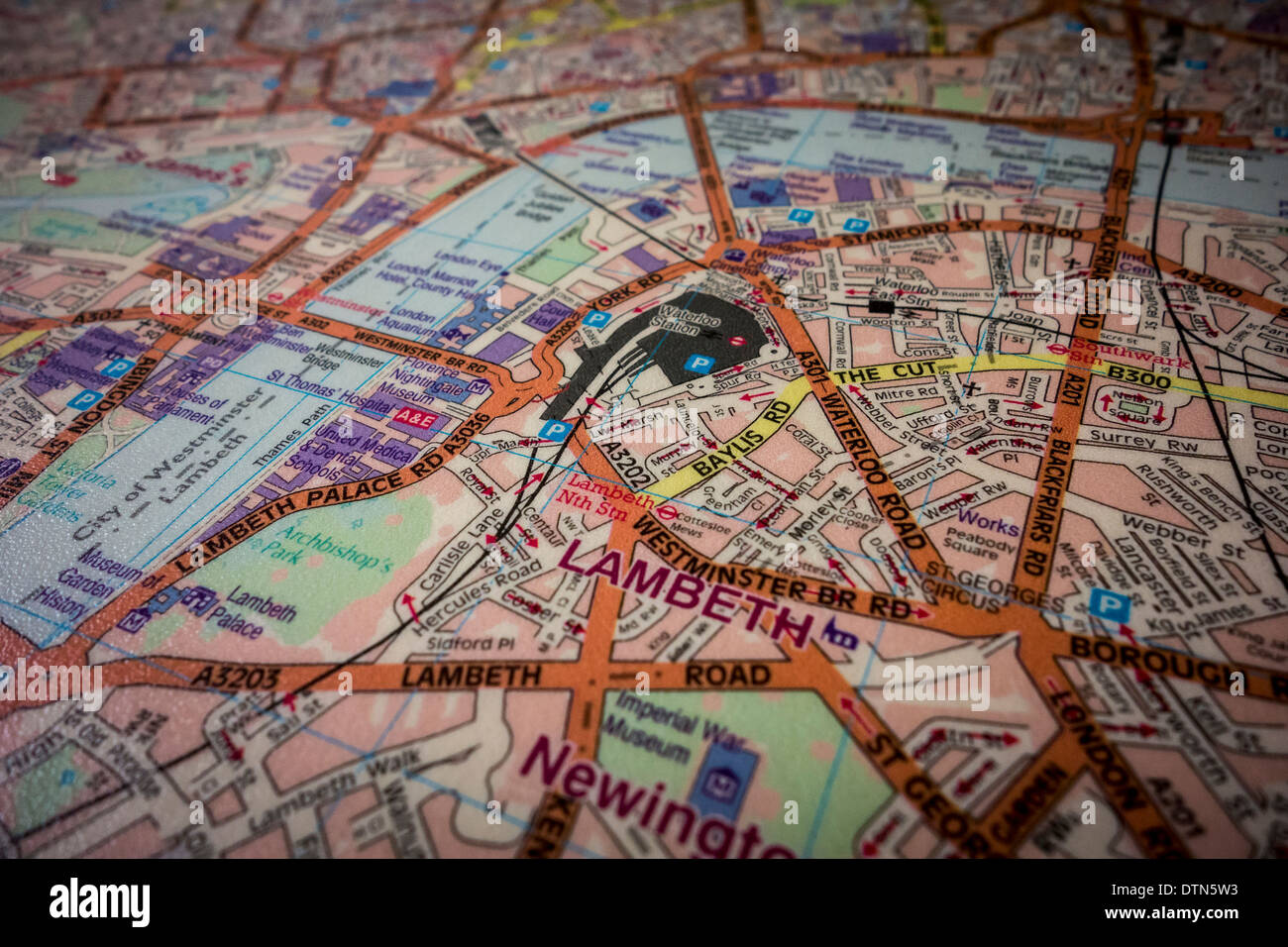 Map of London Stock Photo - Alamy