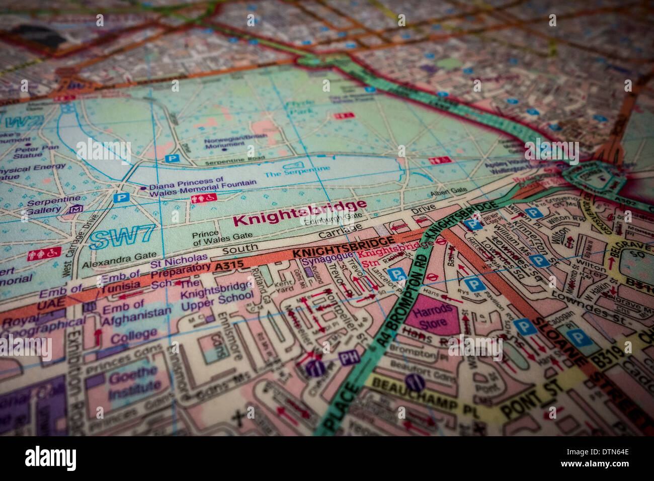 Map of London Stock Photo - Alamy