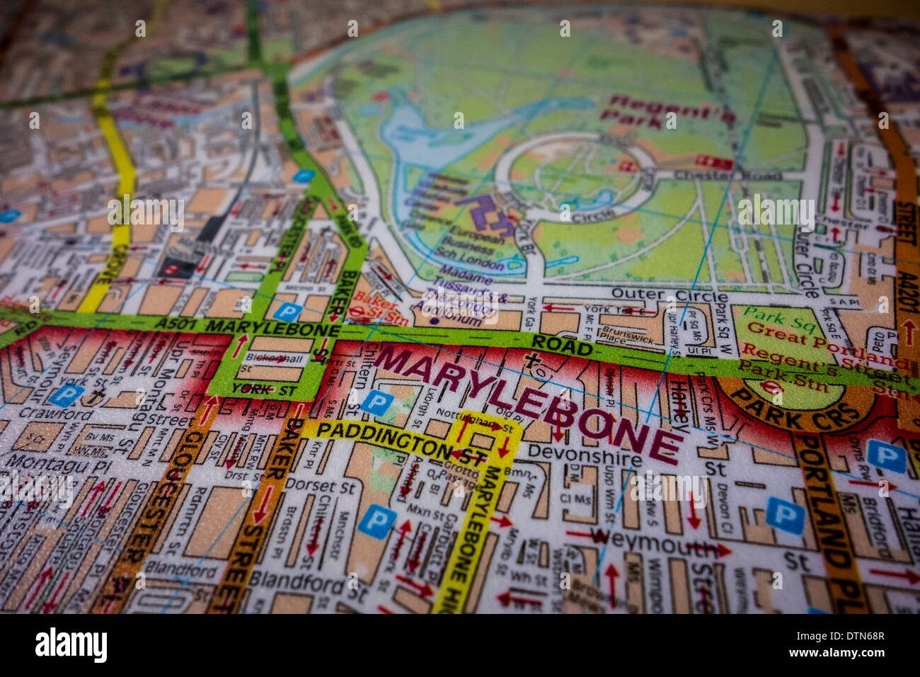Map of London Stock Photo - Alamy
