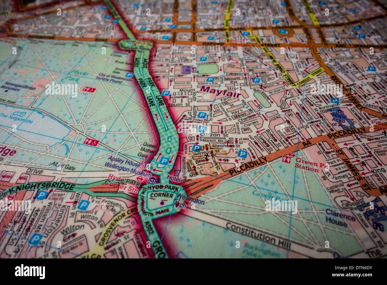 Map of London Stock Photo - Alamy