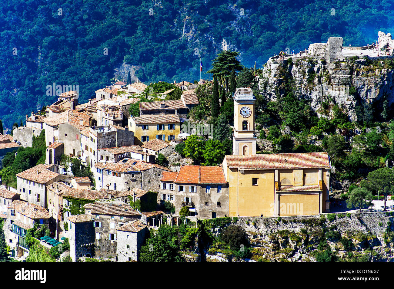 Europe, France, Alpes-Maritimes. The famous perched village of Eze ...