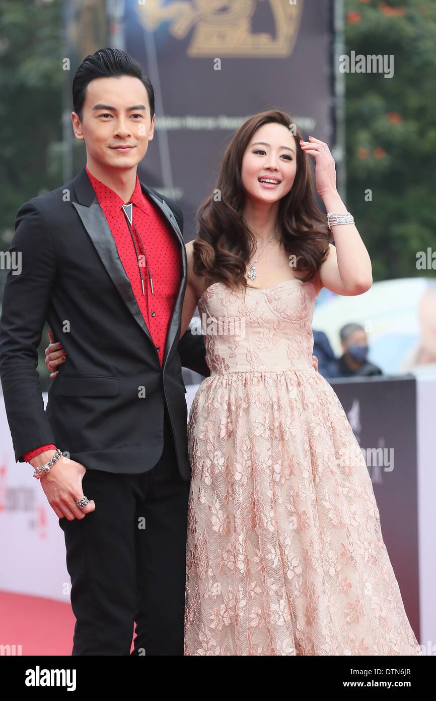 Taipei, Taiwan. 20th Feb, 2014. Joseph Cheng and Ning Chang film for ...