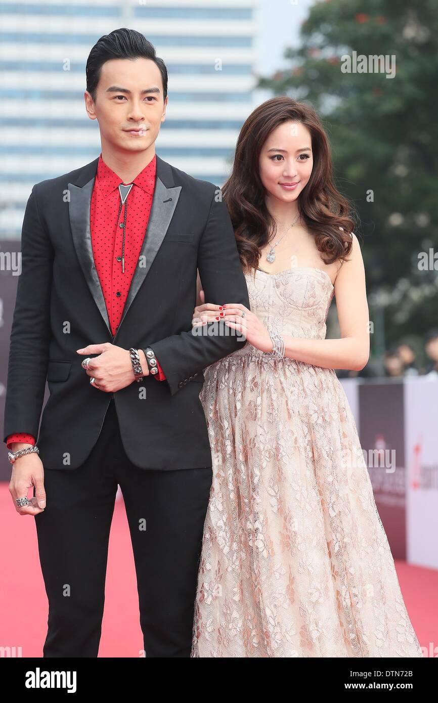 Taipei, Taiwan. 20th Feb, 2014. Joseph Cheng and Ning Chang film for ...