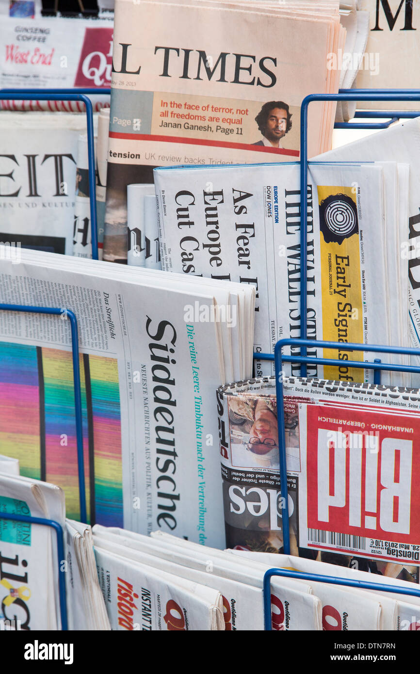 English language papers hi-res stock photography and images - Alamy
