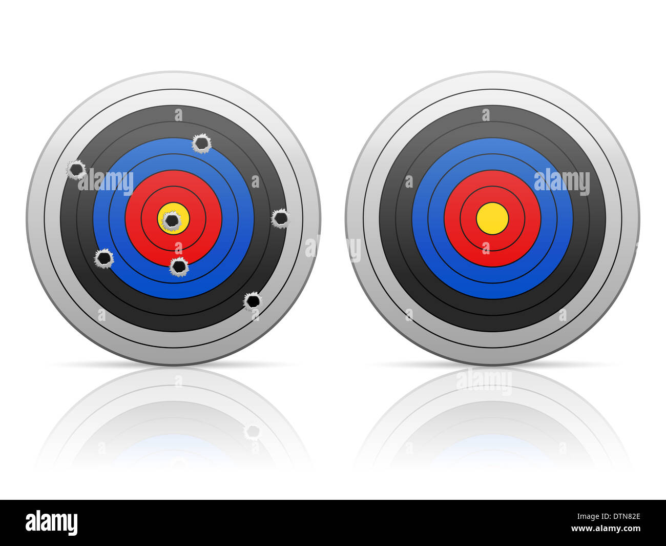 Target icon on a white background. Vector Illustration Stock Photo - Alamy