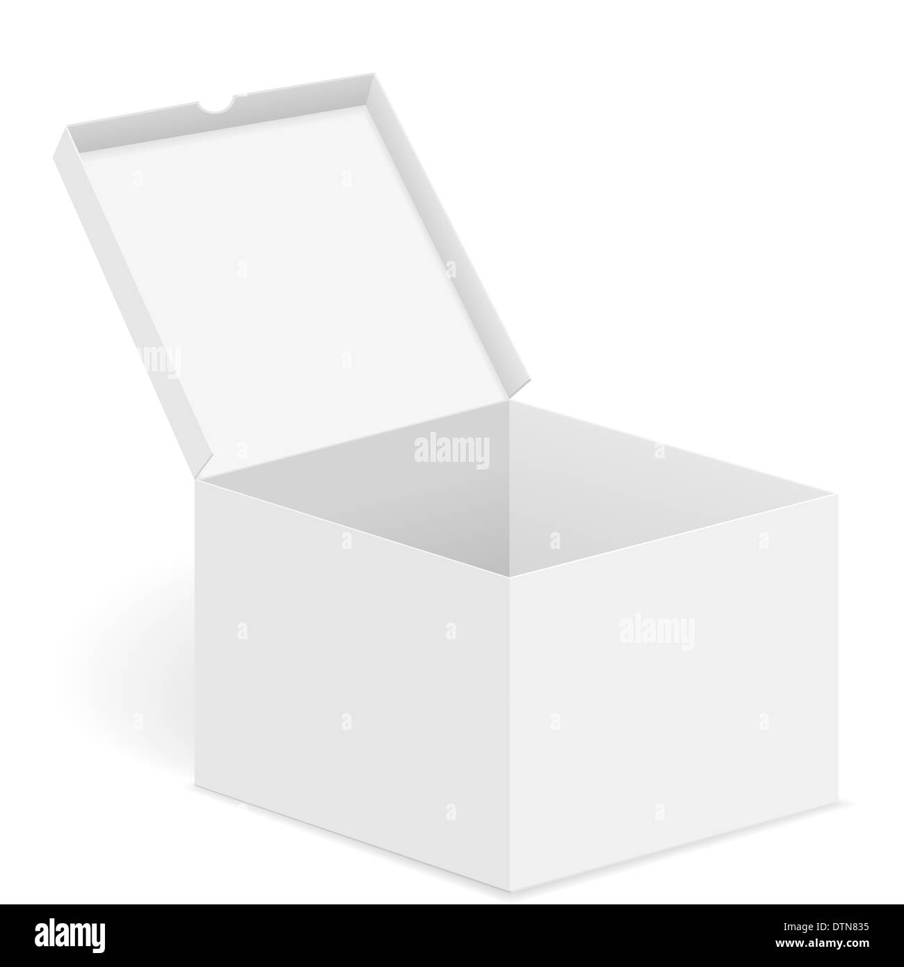 Cardboard box on white background. Vector illustration Stock Photo - Alamy