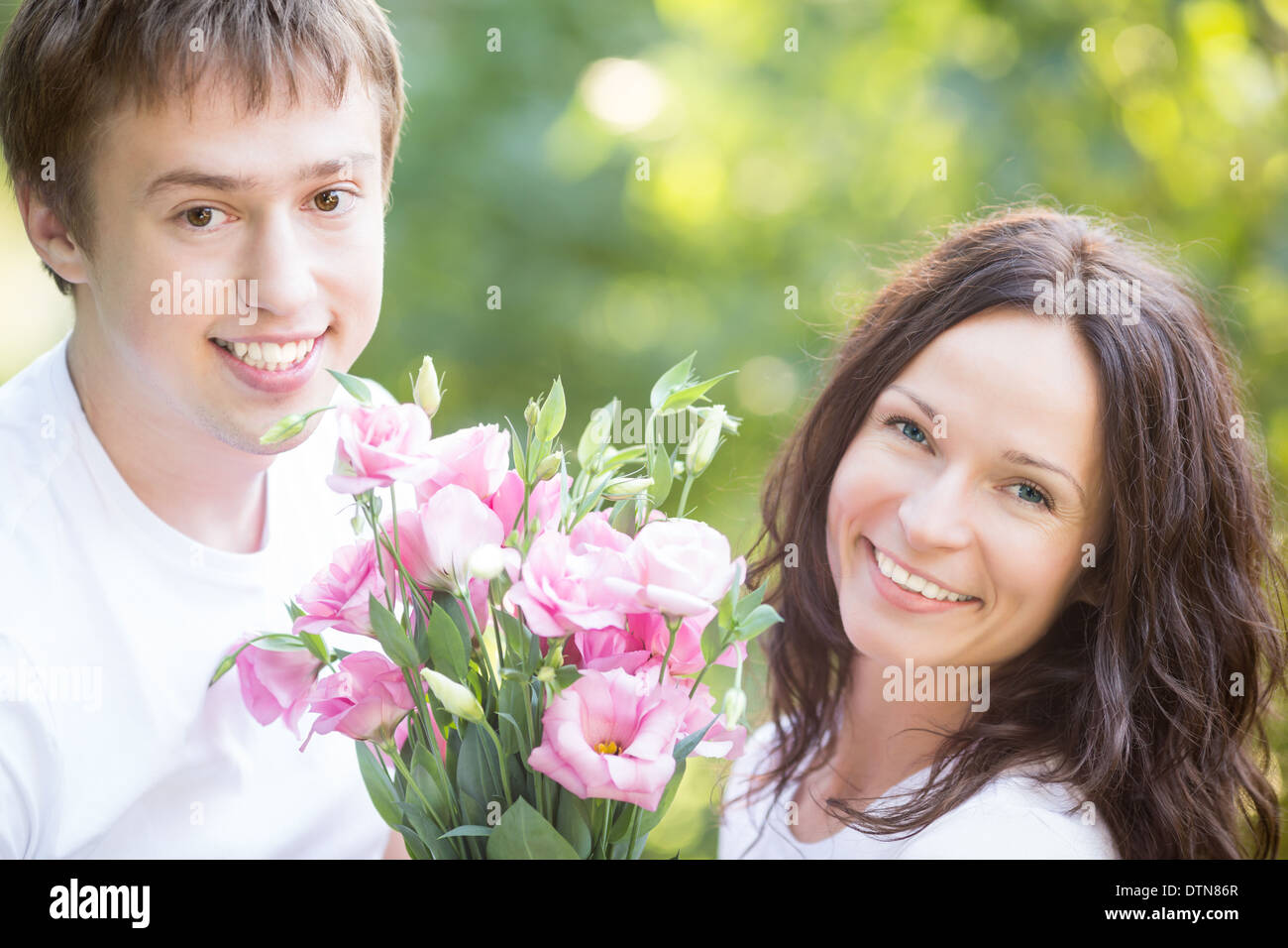 Two flowers embrace hi-res stock photography and images - Alamy
