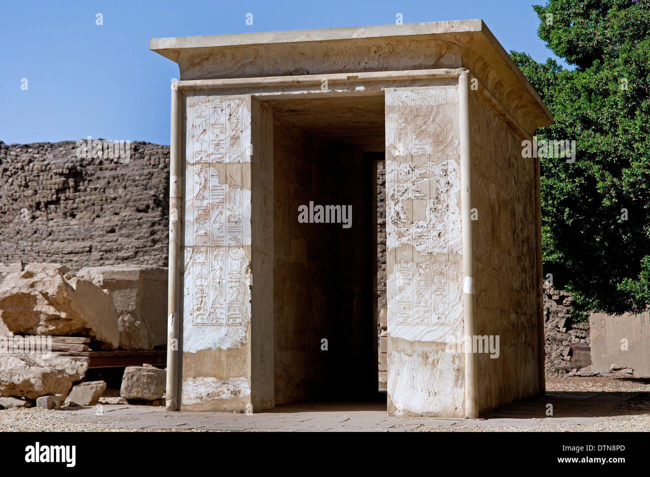 Egypt,Luxor,Karnak Open Air Museum:view of the alabaster chapel of ...