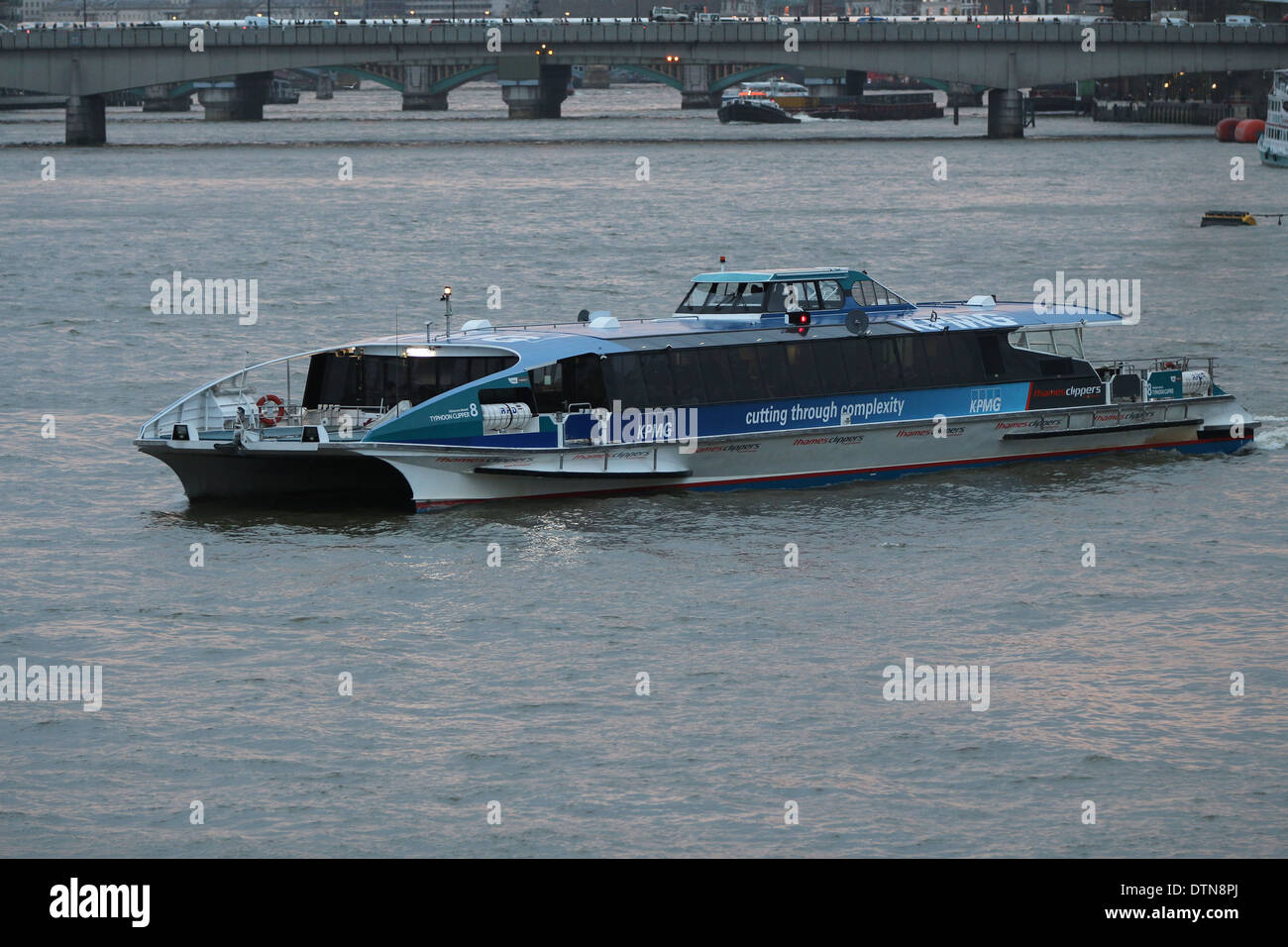 Thames Clipper on The River Thames Stock Photo - Alamy