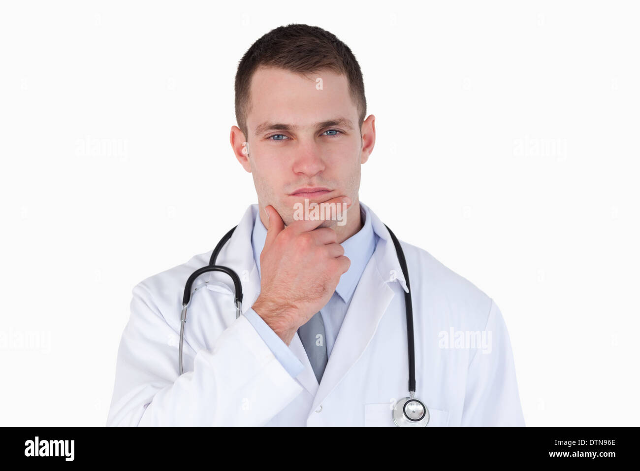 Close up doctor thinking hi-res stock photography and images - Alamy