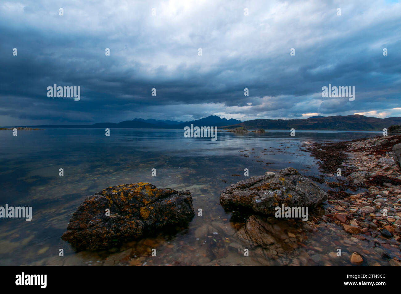 Sunset at Ord on the Isle of Skye, Scotland UK Stock Photo - Alamy
