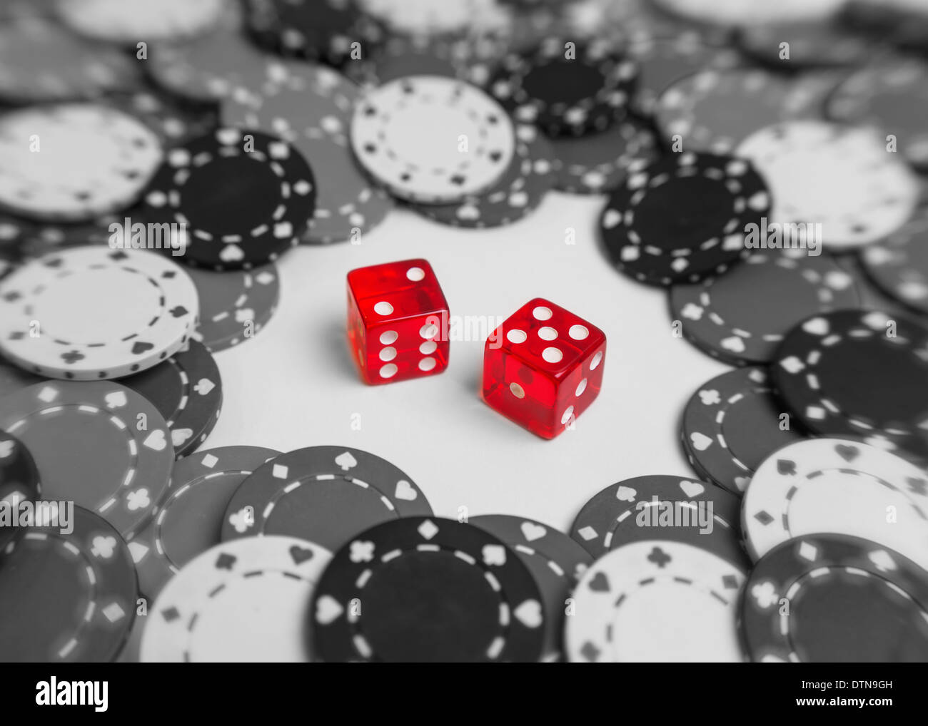 Two dice stack hi-res stock photography and images - Alamy
