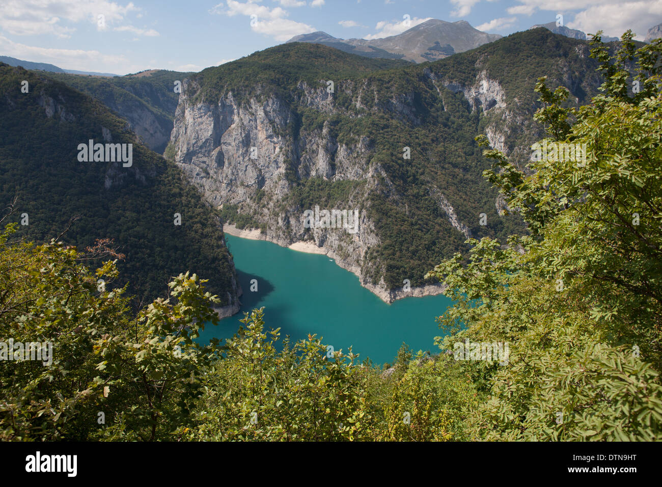 Piva Lake, Montenegro Stock Photo - Alamy