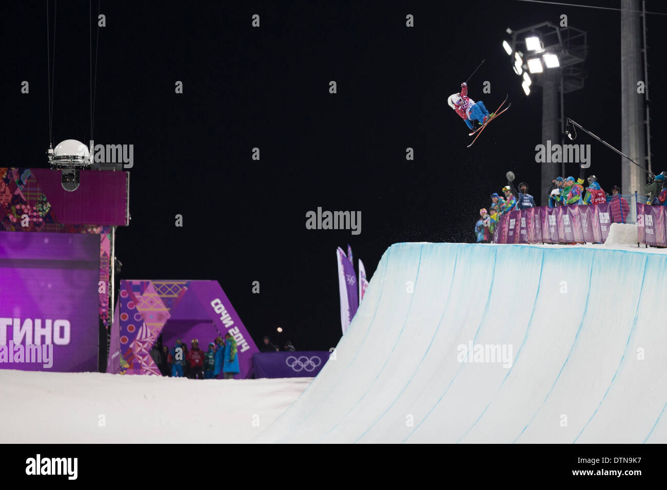 Rosa Khutor, Sochi, Russia. 21st Feb 2014. Marie Martinod of France at Winter Olympics ladies ...