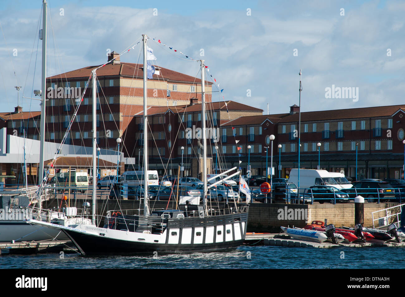 Trip boat at Hartlepool Marina England Stock Photo - Alamy