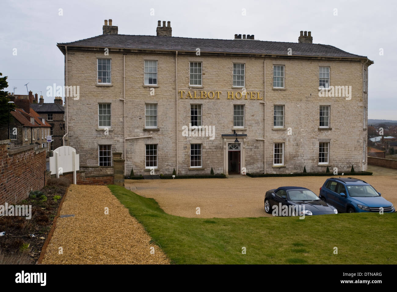 Exterior of The Talbot Hotel in Malton North Yorkshire England UK Stock ...