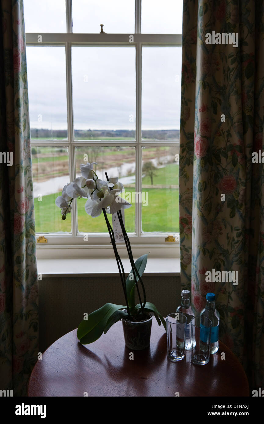 Window view at The Talbot Hotel in Malton North Yorkshire England UK ...