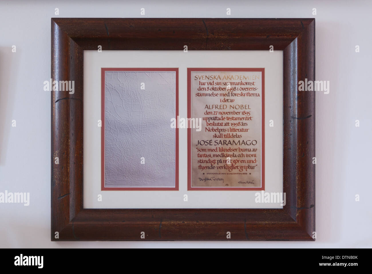 Awarded the nobel prize in literature hi-res stock photography and ...
