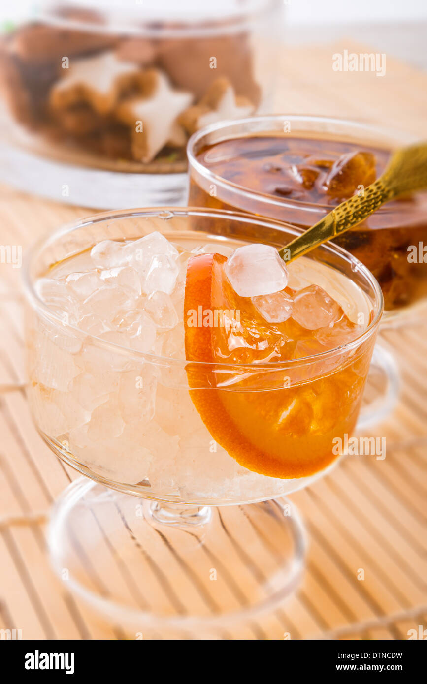 Tea with rock candy Stock Photo - Alamy