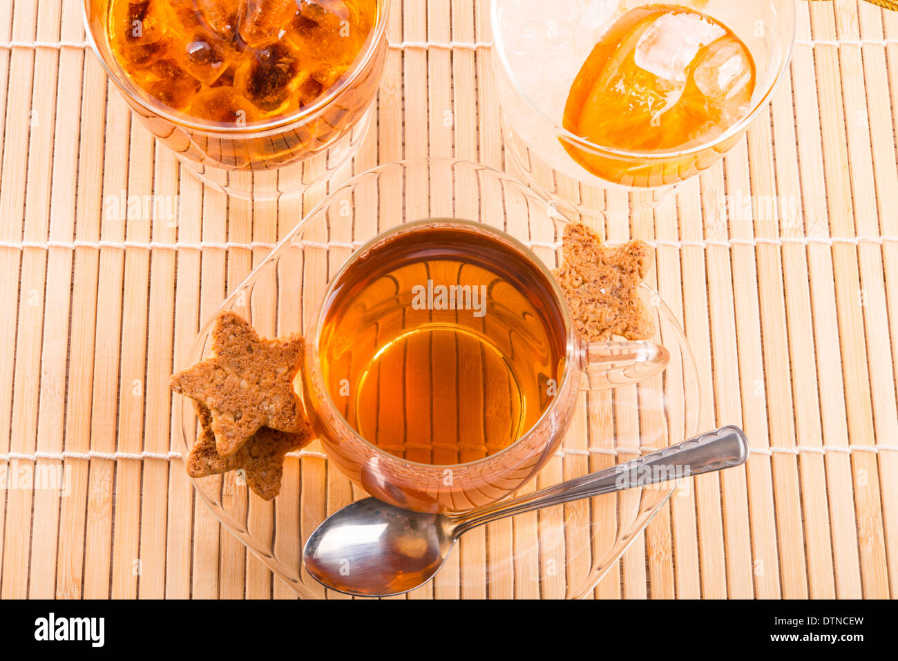 Tea with rock candy Stock Photo - Alamy