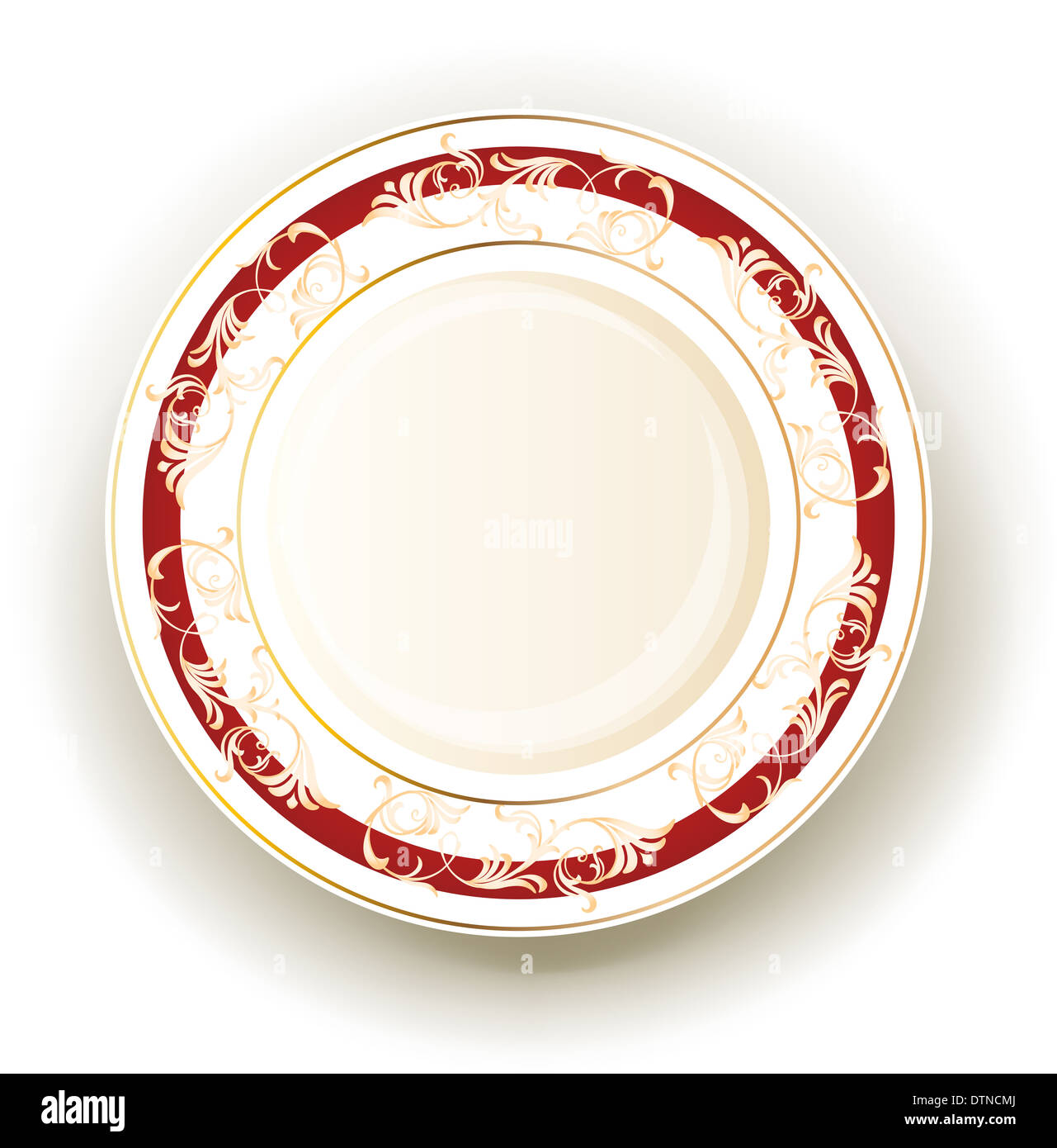 Gold floral design retro Cut Out Stock Images & Pictures - Alamy