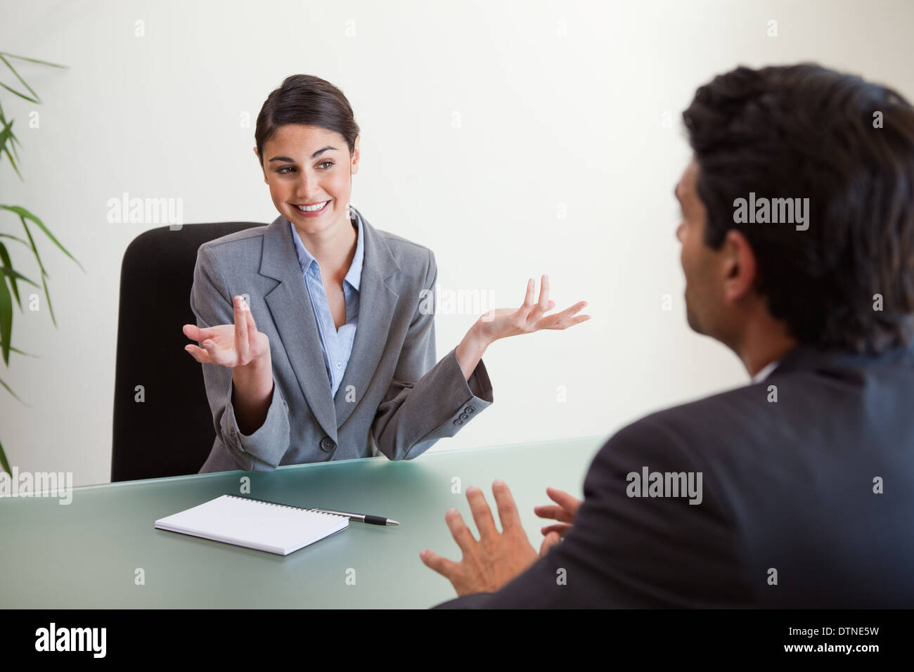 Interviewing employee hi-res stock photography and images - Alamy